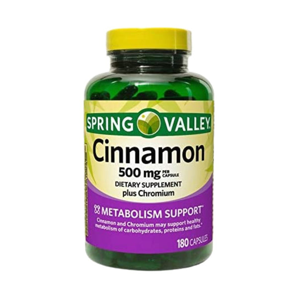 Spring Valley Cinnamon 500mg 180 Capsules